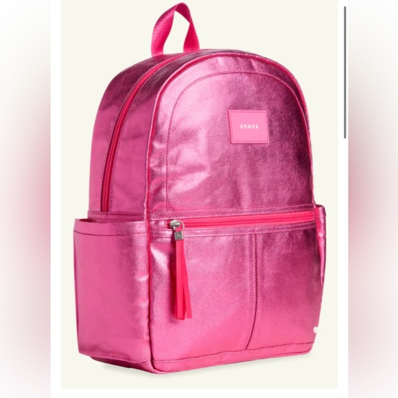 STATE | Accessories | New State Kane Kids Metalic Pink Backpack | Poshmark